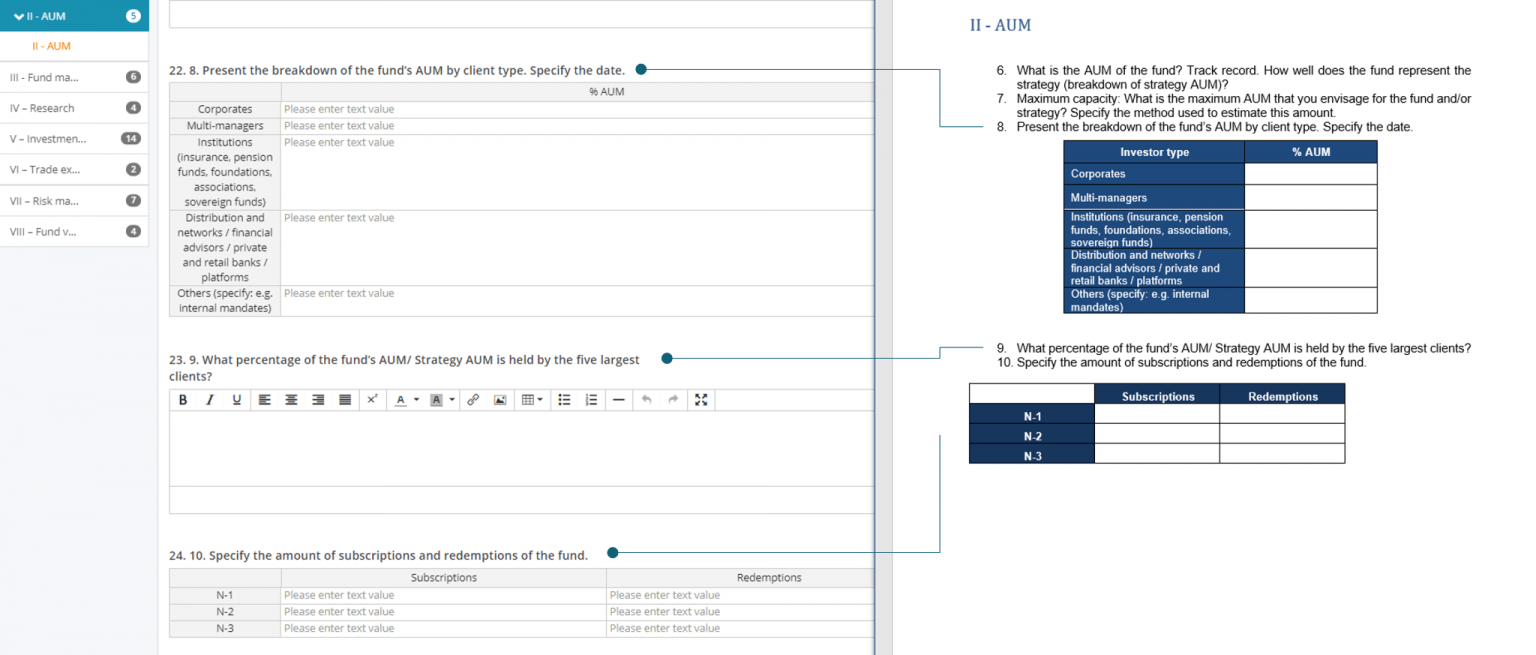 RFP DDQ Content Management - DiligenceVault
