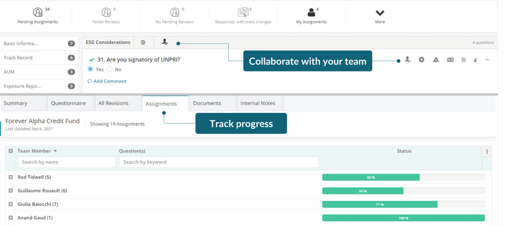 RFP Automation - DiligenceVault