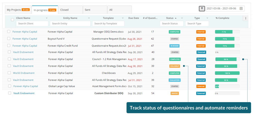 RFP Automation - DiligenceVault
