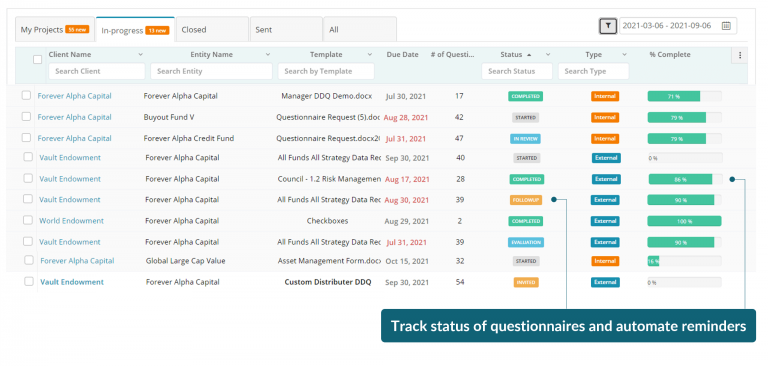 RFP Automation - DiligenceVault